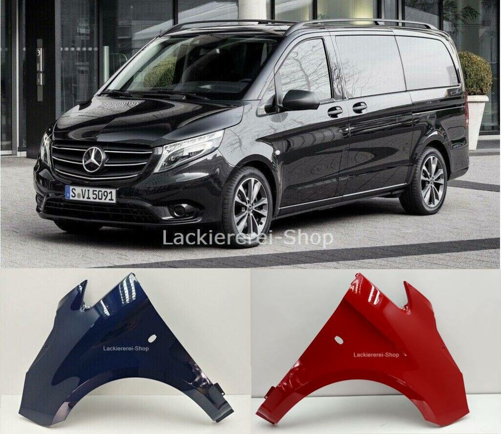 KOTFLÜGEL VORNE LACKIERT IN WUNSCHFARBE NEU für Mercedes Vito V-Klasse ...