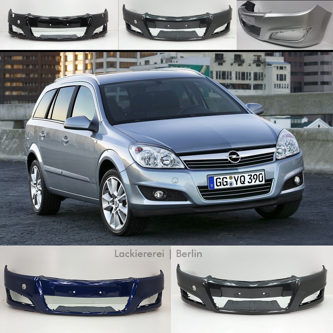Opel Astra H 2007-2010 STOßSTANGE VORN Frontschürze LACKIERT IN ...