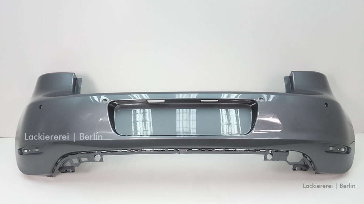 STOßSTANGE HINTEN LACKIERT IN UNITED GREY Farbcode LA7T NEU für VW Golf ...