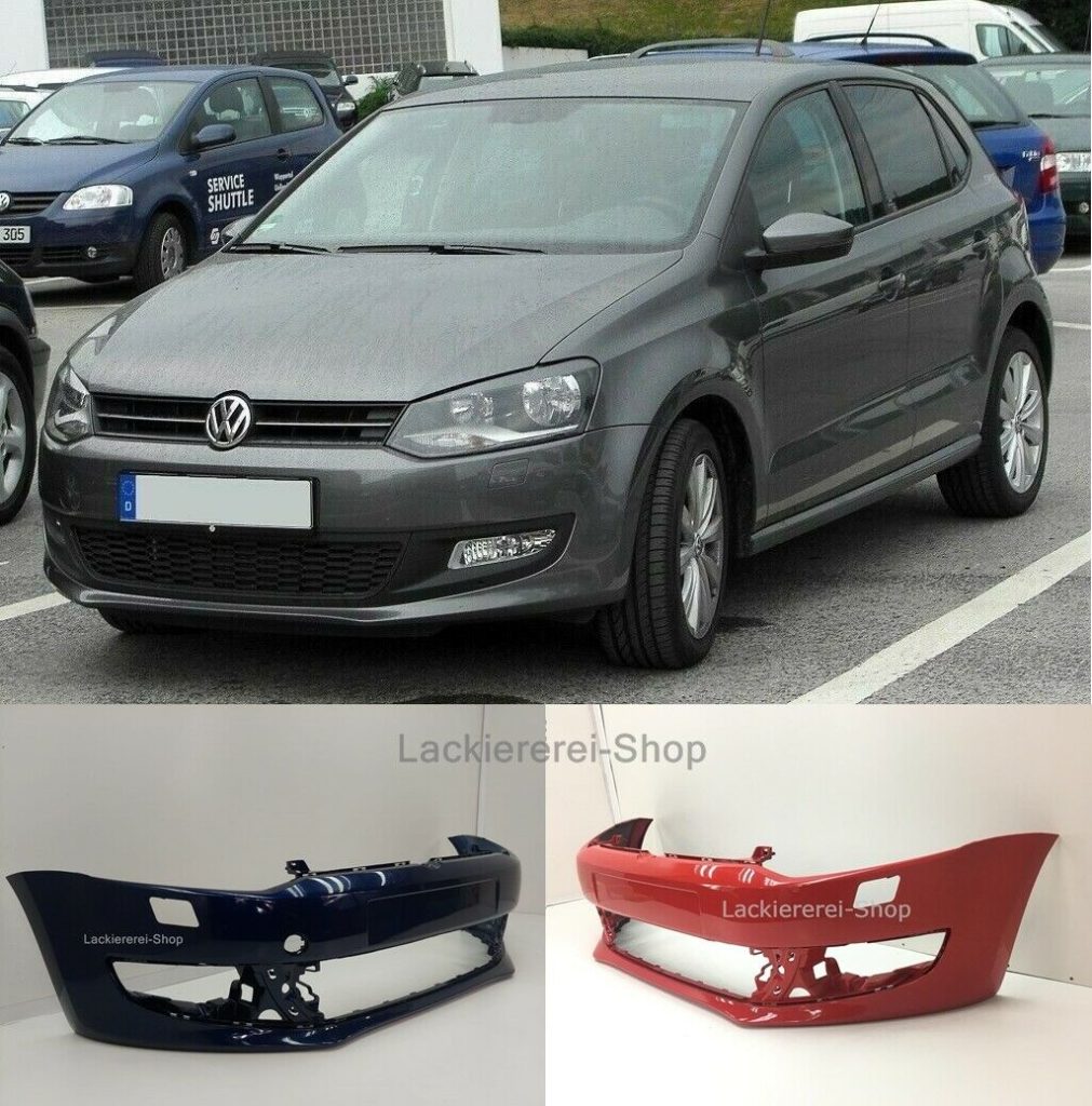 VW Polo Cross 9N3 2005-2009 STOßSTANGE VORNE LACKIERT IN WUNSCHFARBE ...